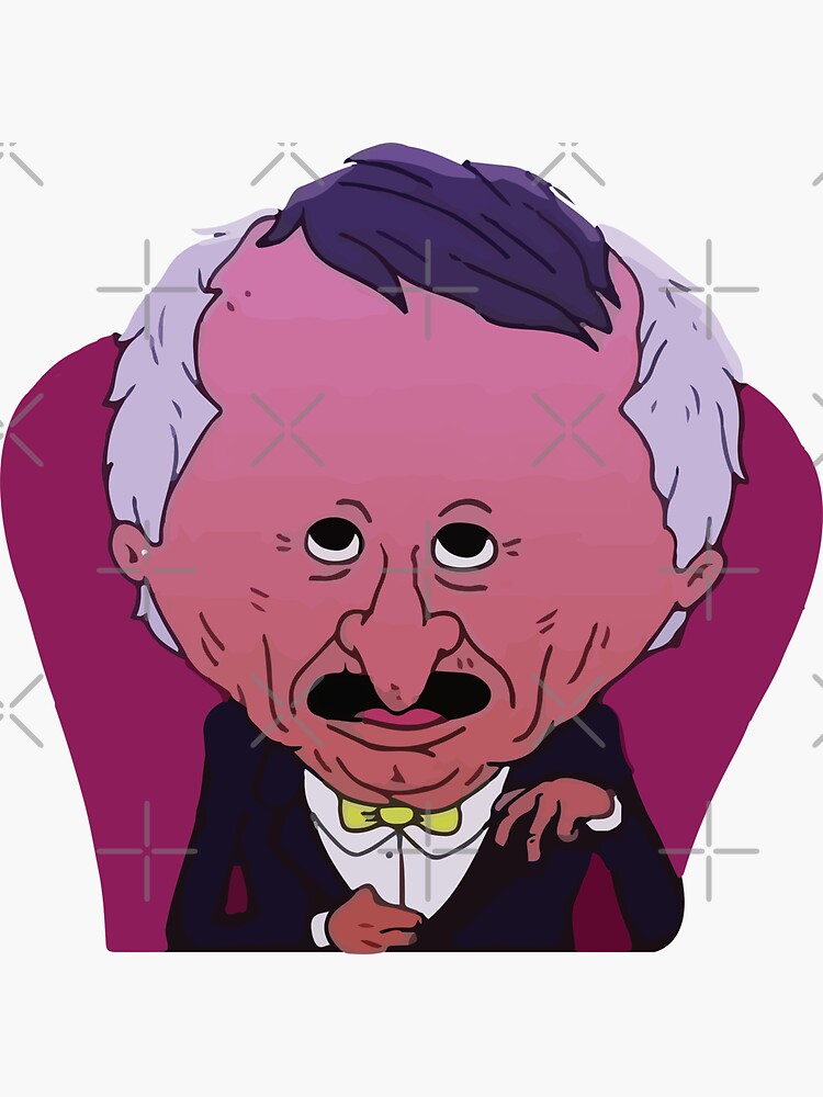 "the boss smiling friends" Sticker for Sale by ToromeArt | Redbubble