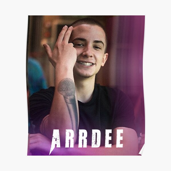"Arrdee Rapper Poster - UK Drill" Poster by CamilaJane | Redbubble