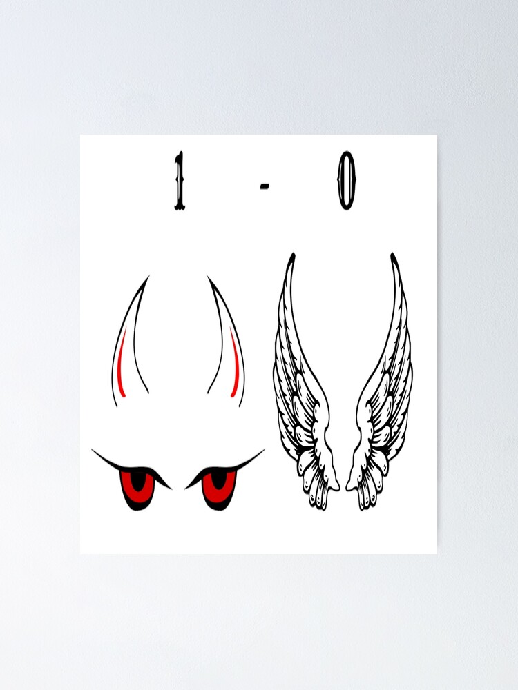 "angel vs devil / sin vs deed / good vs evil" Poster by HYcollection ...