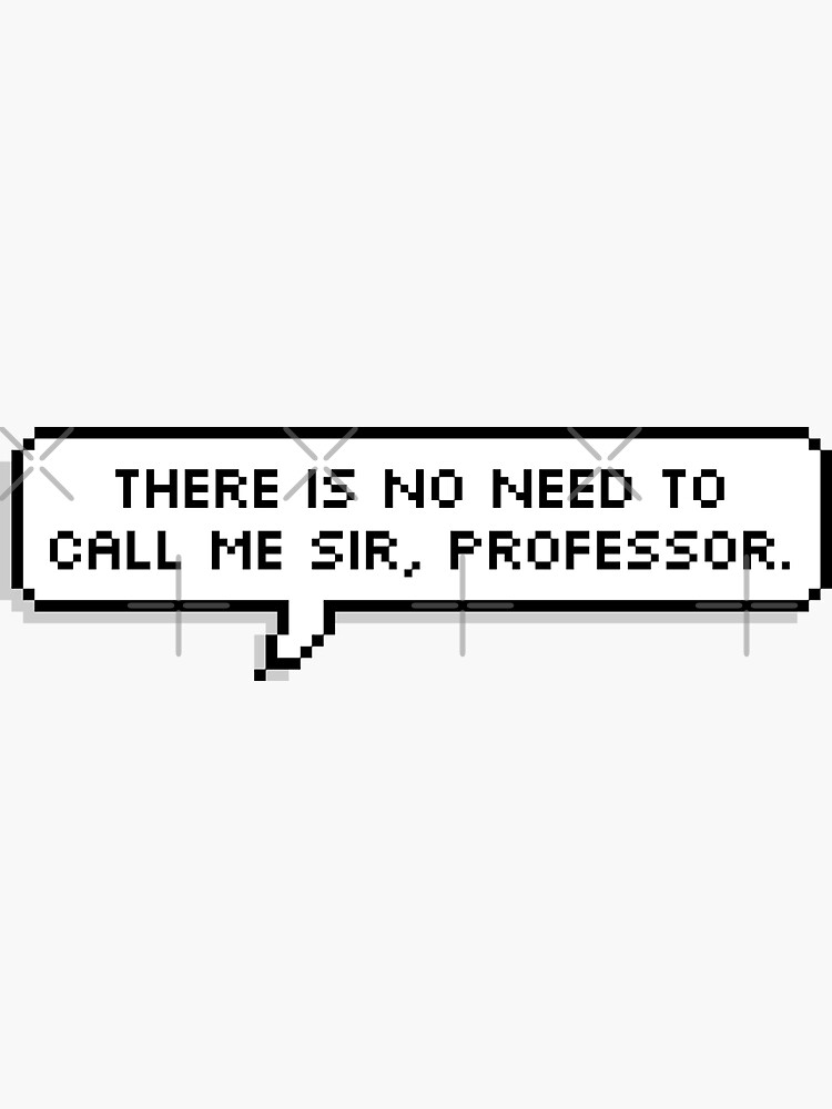 "Professor" Sticker for Sale by langleysmith | Redbubble