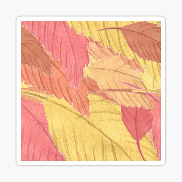 "Canopy of Colorful leaves" Sticker by Shape-And-Color | Redbubble