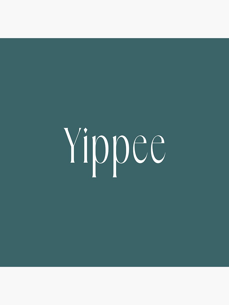 "Yippee | Emerald Green" Sticker by thesunriseteam | Redbubble