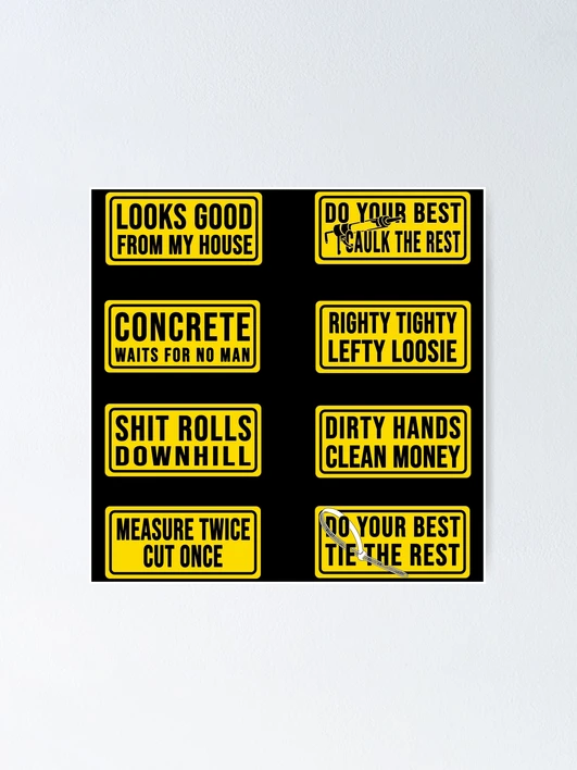 Funny Construction Posters