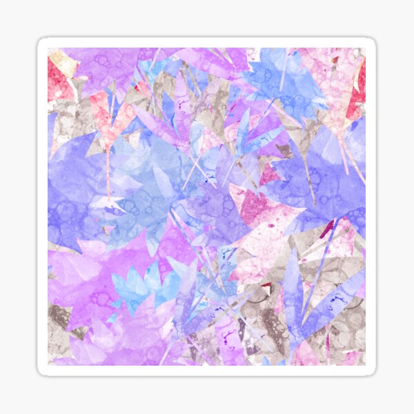 "Colorful Carpet of Flowers on a Forest Floor" Sticker by Shape-And ...