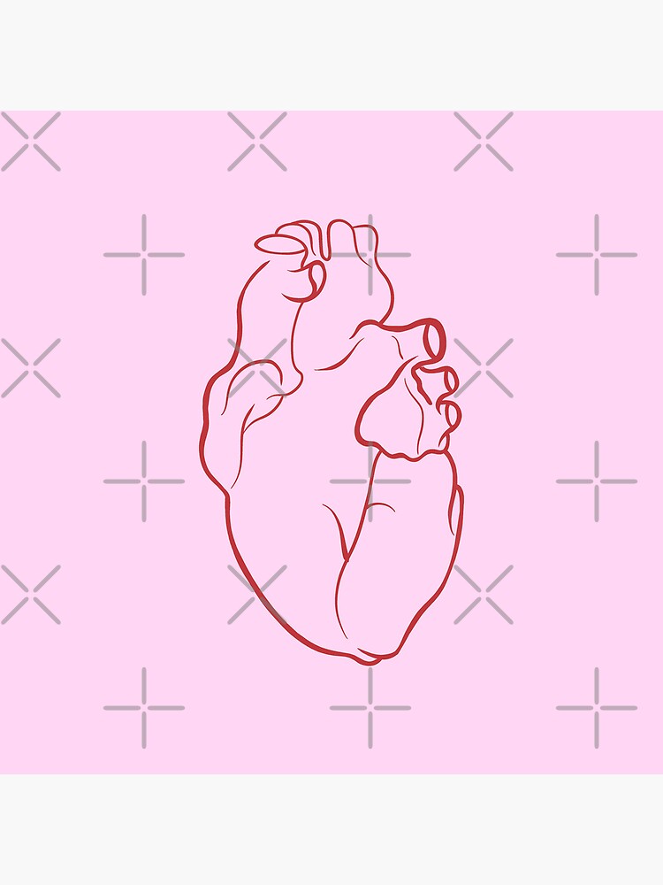 "Valentine’s Day anatomical heart" Poster for Sale by Holailustra ...