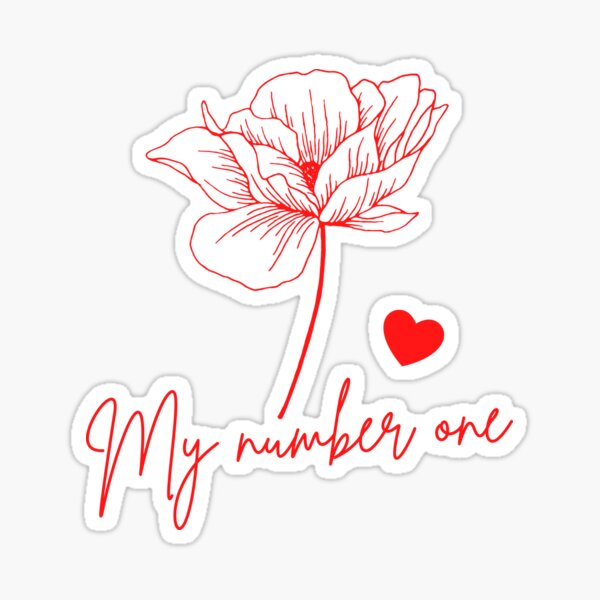 "My Number One" Sticker by BeastBarnett | Redbubble