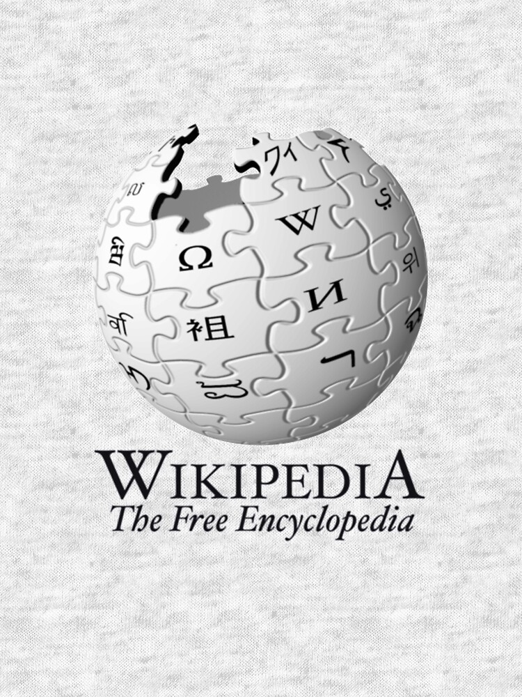 "Wikipedia logo t-shirt Classic T-Shirt" Tri-blend T-Shirt for Sale by ...