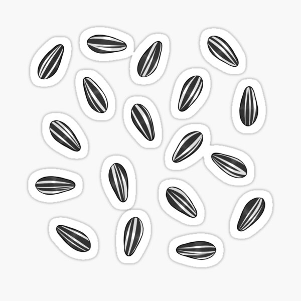 "Sunflower seeds" Sticker for Sale by julianeo | Redbubble