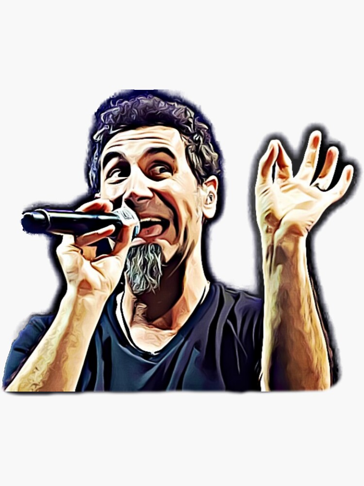 "Serj" Sticker for Sale by MetalFisho | Redbubble