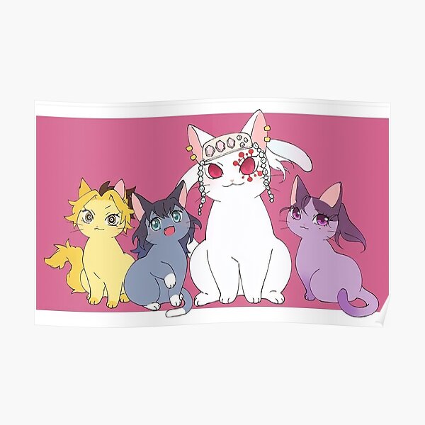 "Tengen Uzui transform to cat " Poster by CHEASOTTA | Redbubble