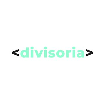 "DIVISORIA" Sticker for Sale by ArtyTita | Redbubble