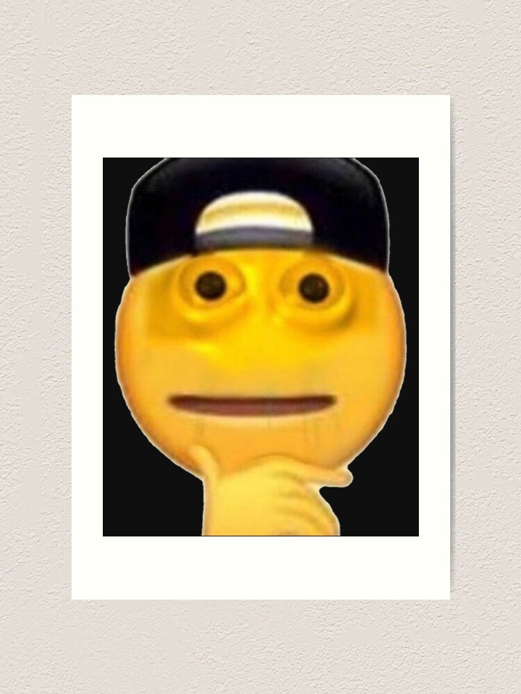 "cursed emoji " Art Print for Sale by RockParadises | Redbubble