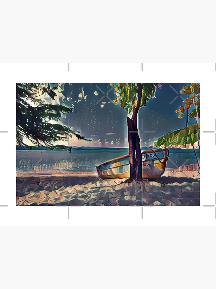 "Beautiful Beaches of Costa Rica - Bright Colorful Modern Illustration ...