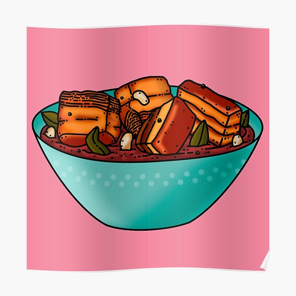 "Pork Adobo, Adobo, Adobong Baboy" Poster by lusoblaban | Redbubble