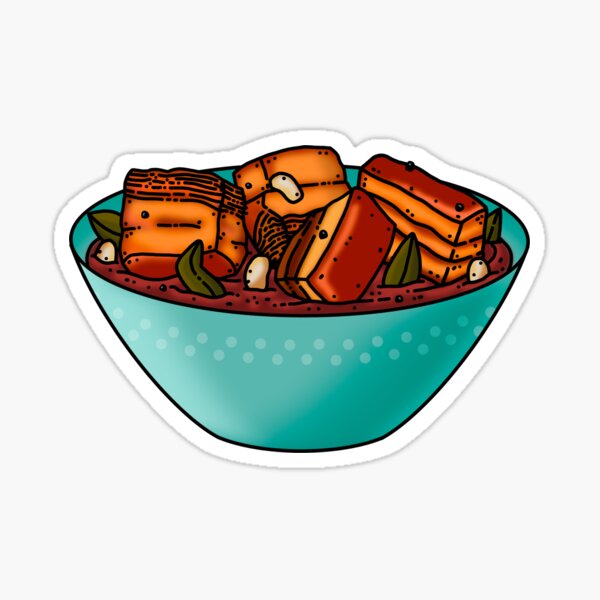 "Pork Adobo, Adobo, Adobong Baboy" Sticker for Sale by lusoblaban ...
