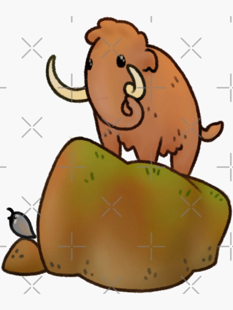 "Channel Islands Mammoth Chibi" Sticker for Sale by NarwhalerArt ...