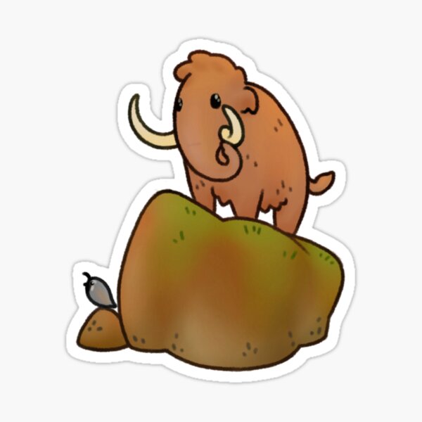 "Channel Islands Mammoth Chibi" Sticker for Sale by NarwhalerArt ...