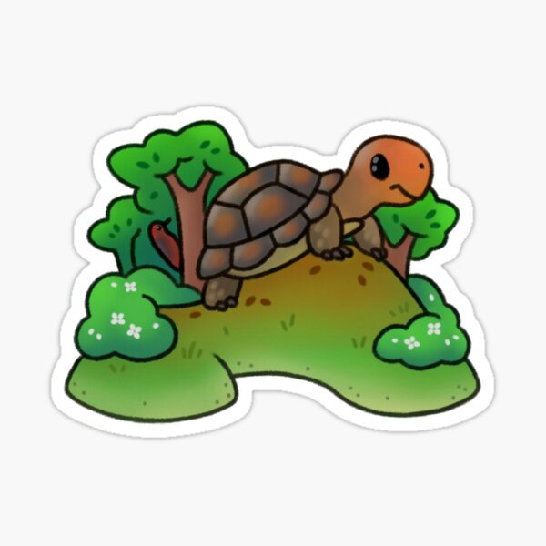 "Ryukyu Forest Tortoise Chibi" Sticker by NarwhalerArt | Redbubble