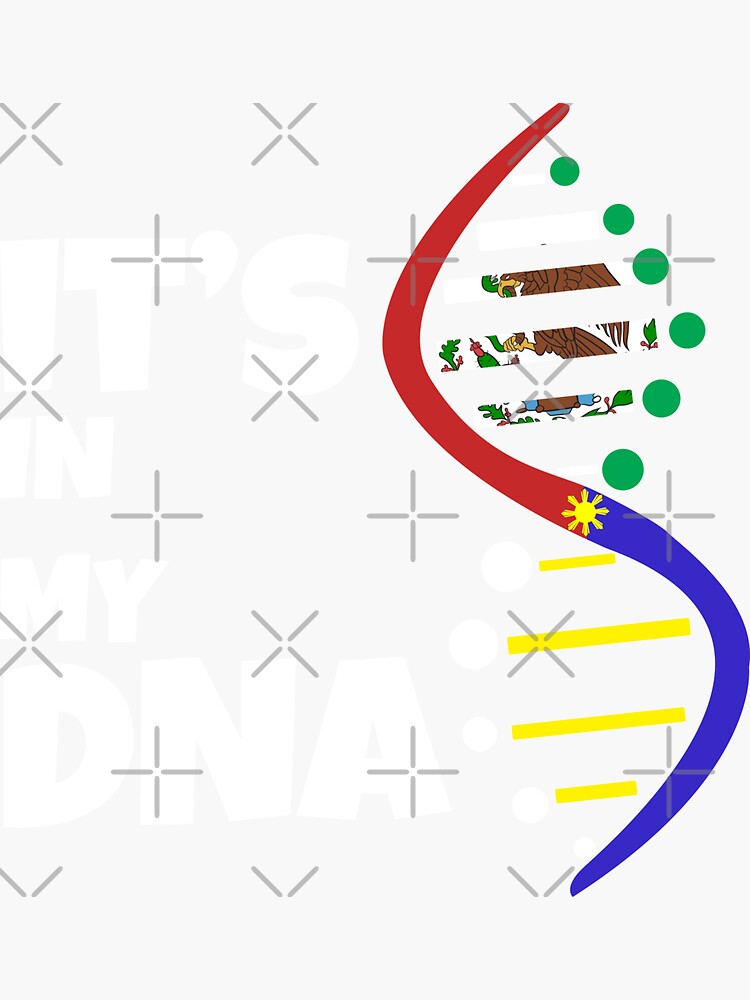 "Philippines Filipino Mexico Mixed DNA Mexipina Mexipino Flag I Gift ...