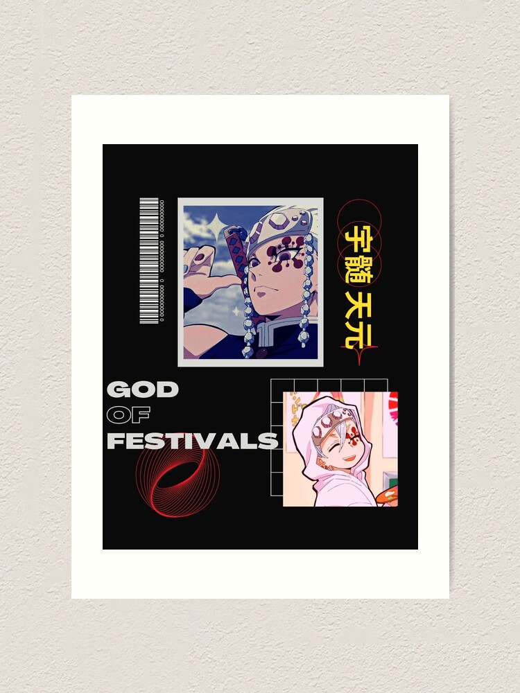 "Tengen Uzui: God of Festivals - Demon Slayer" Art Print by nft-world ...