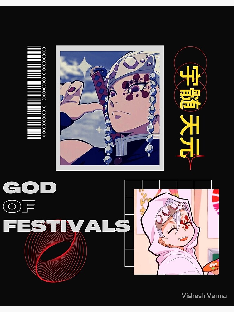 "Tengen Uzui: God of Festivals - Demon Slayer" Art Print by nft-world ...