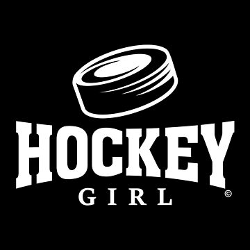 "HOCKEY GIRL PUCK DESIGN BY SUBGIRL" Sticker by SUBGIRL | Redbubble