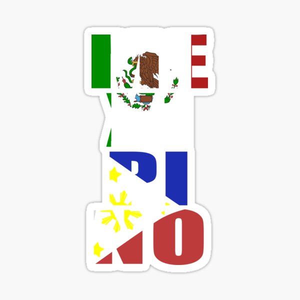 "Philippines Filipino Mexico Mixed DNA Mexipina Mexipino Flag I Gift ...