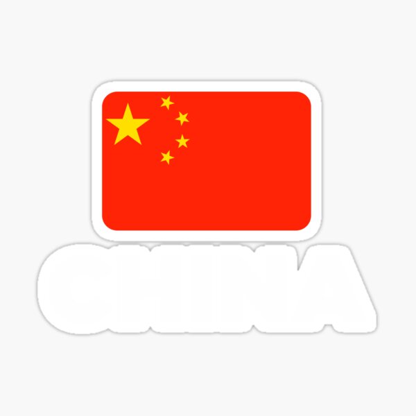 "China " Sticker for Sale by AlwaysAwesome | Redbubble