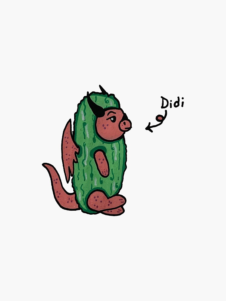 "Didi" Sticker for Sale by SaltyDragon | Redbubble