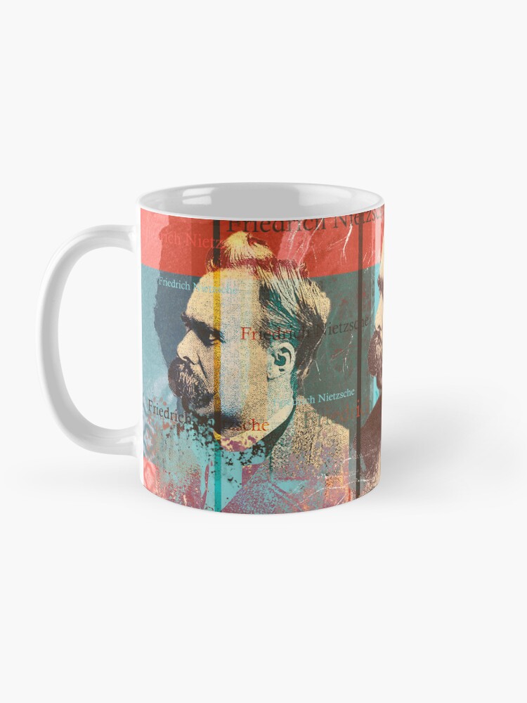 "ästhetisches Friedrich Nietzsche Porträt, schöne Collage des berühmten ...