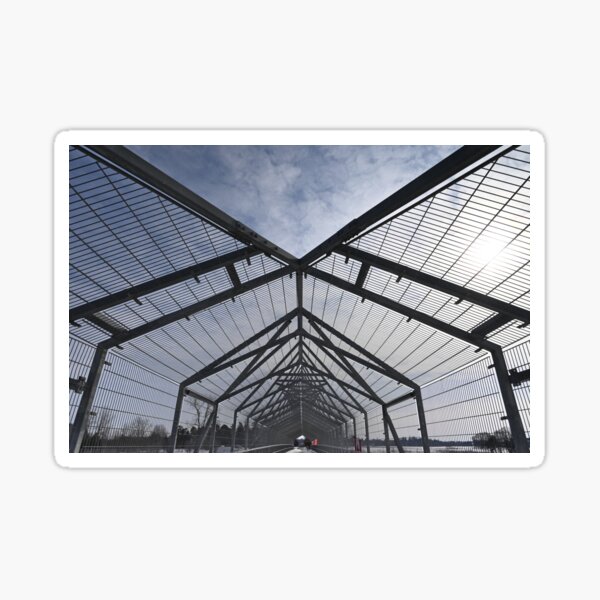 "Pedestrian Bridge Canopy" Sticker by Brockapulco | Redbubble