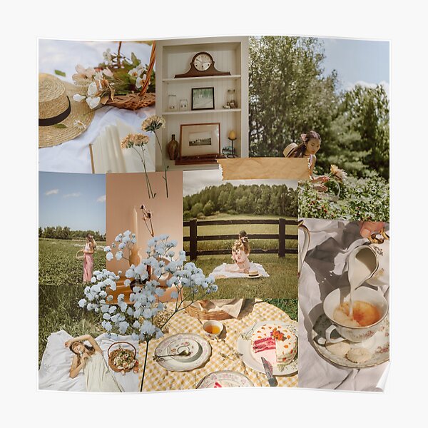 "Cottagecore-Collage" Poster von Jupiterinmyhair | Redbubble