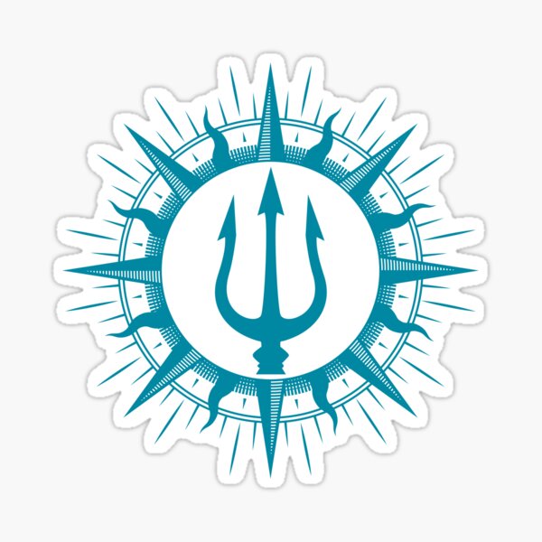 "TRIDENT" Sticker by Fatima1211 | Redbubble