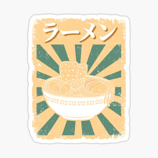 "Vintage Japanese Ramen" Sticker by mejeoshop | Redbubble