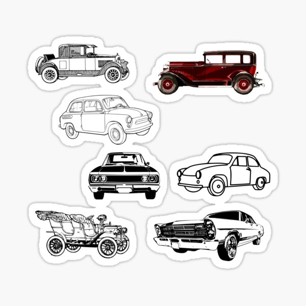 "Cars " Sticker for Sale by CHATSS | Redbubble