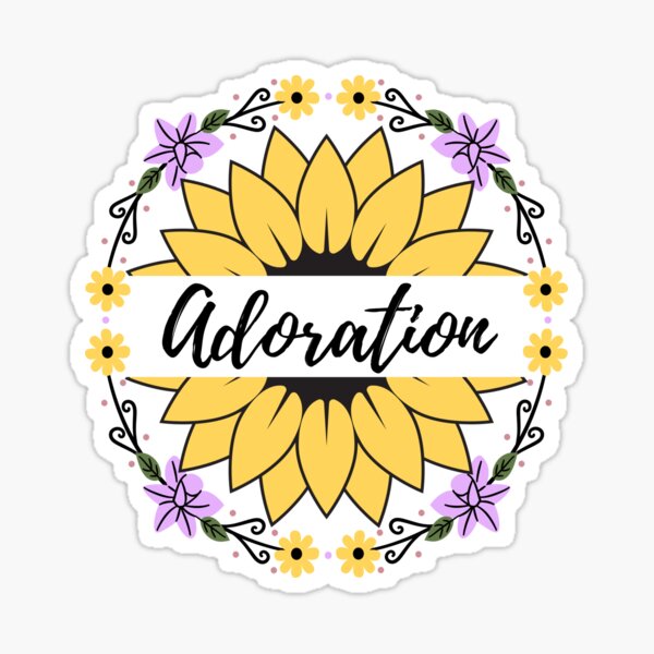 "Adoration" Sticker by inblossom | Redbubble