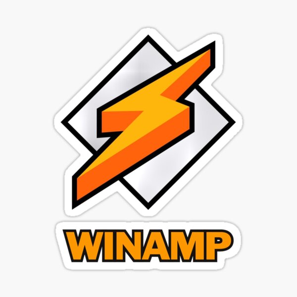 "Winamp logo " Sticker for Sale by microBacts | Redbubble