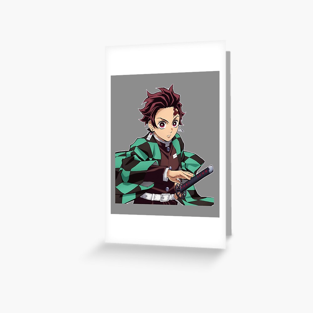 " Tanjiro Kamado - Kimetsu No Yaiba" Greeting Card by OtakuEmporium ...