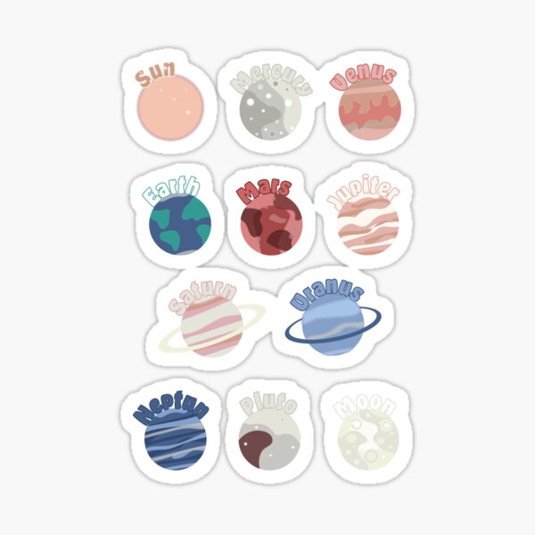 "Solar System" Sticker by Kalea77 | Redbubble