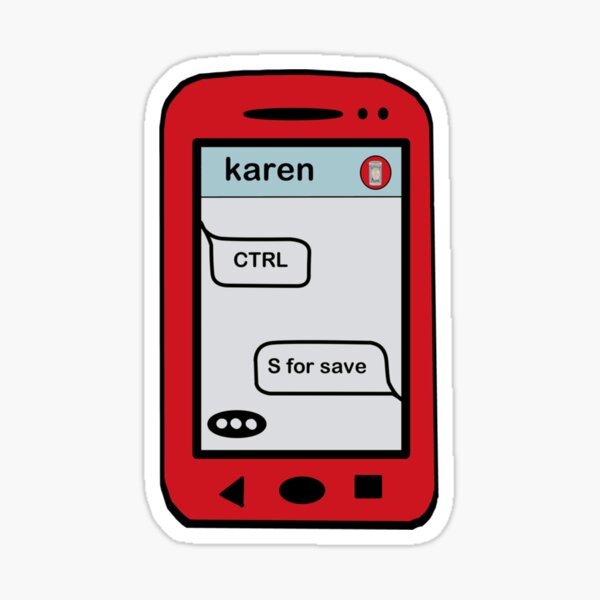 "CTRL S for save " Sticker for Sale by microBacts | Redbubble