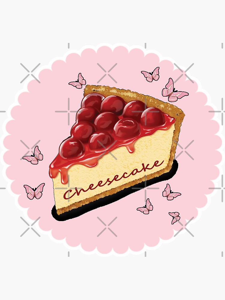 "Cheesecake " Sticker by Marijeta16 | Redbubble