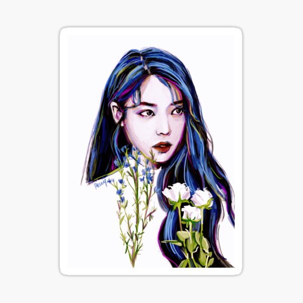 "korean pop-IU Classic " Sticker for Sale by whytegegorgolo | Redbubble