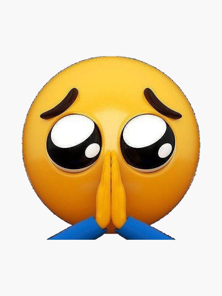 "emoji sad and say please sticker funny " Sticker by omarhany9100 ...