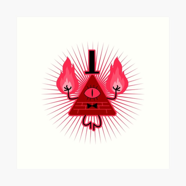 "Bill Cipher - Triangle from Gravity Falls" Art Print by ProfiTrollka ...