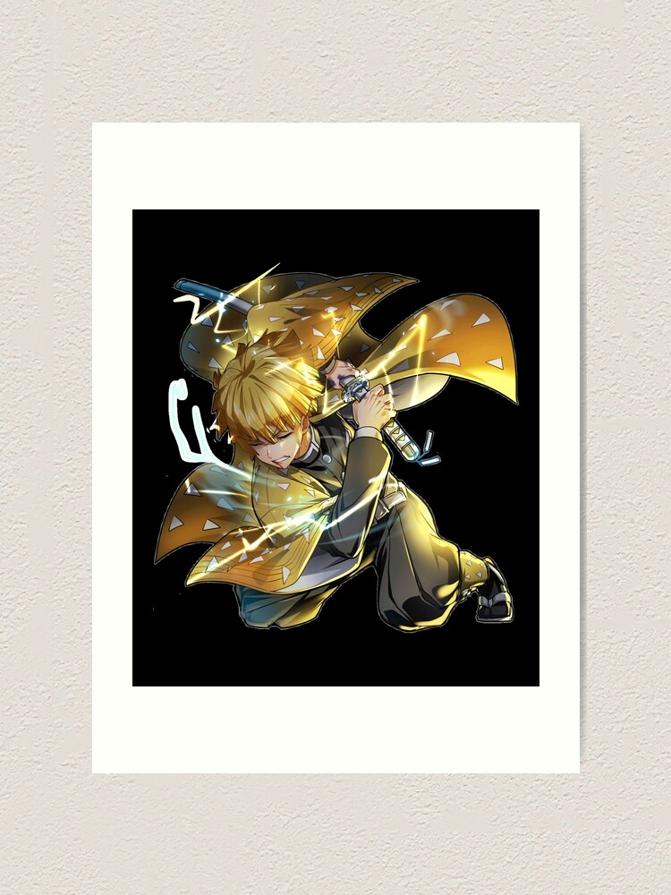 "Zenitsu - Kimetsu No Yaiba" Art Print by OtakuEmporium | Redbubble