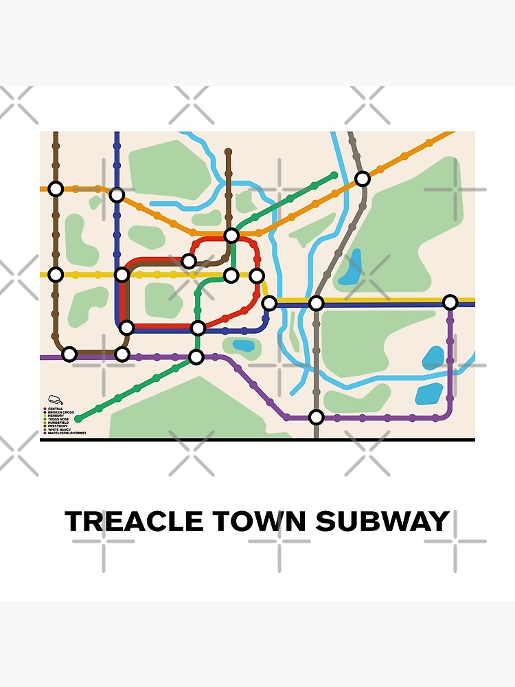 "TREACLE TOWN SUBWAY | MACCLESFIELD" Poster for Sale by axelle1410 ...