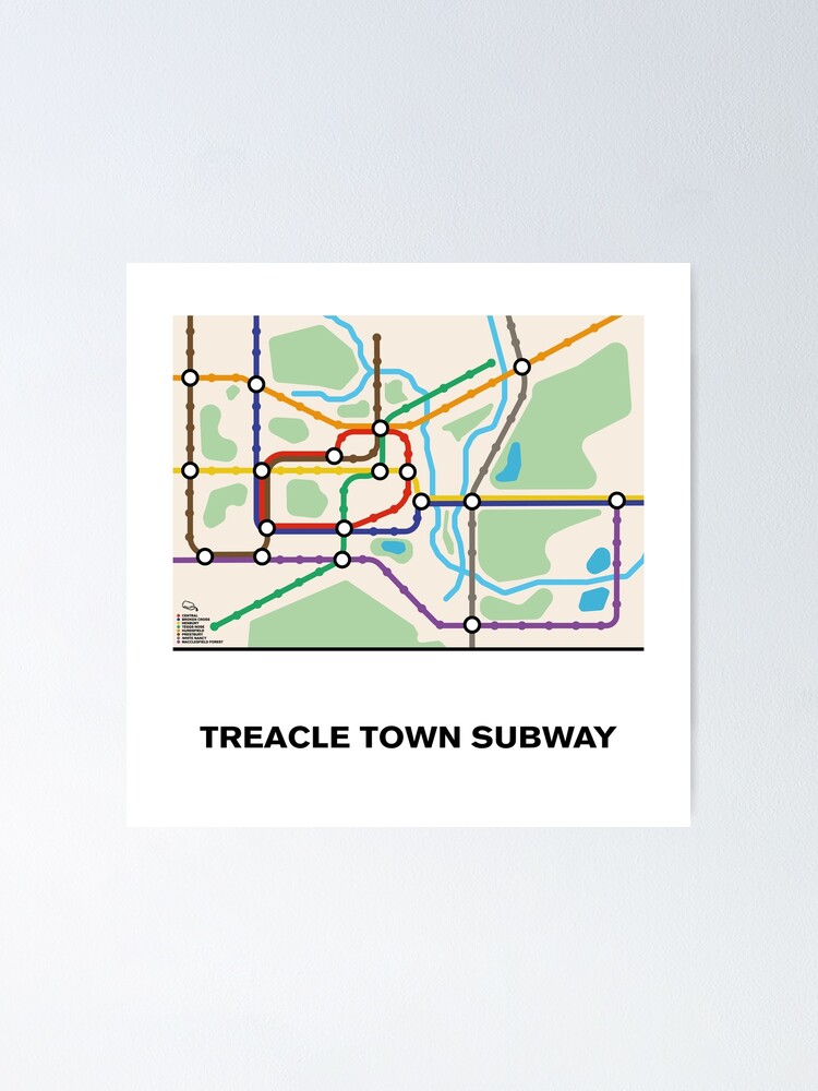 "TREACLE TOWN SUBWAY | MACCLESFIELD" Poster for Sale by axelle1410 ...