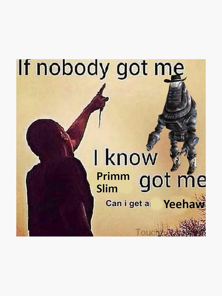 "Primm Slim got u" Sticker for Sale by RadioNewVegas | Redbubble