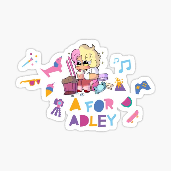 "a for adley" Sticker for Sale by marwa-Ah | Redbubble