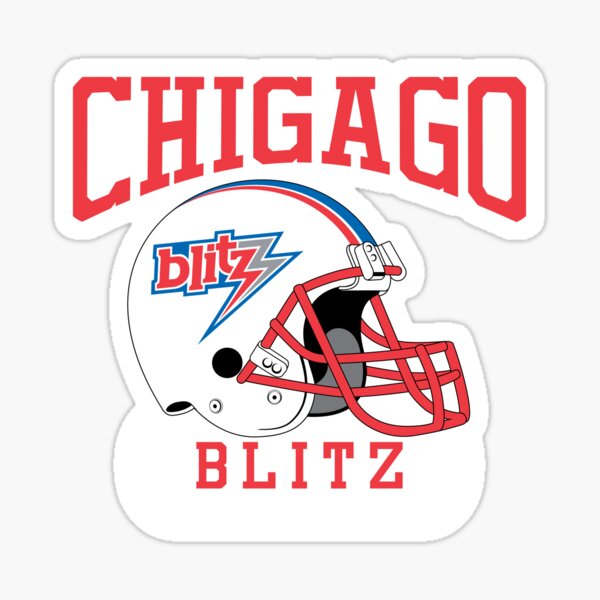 " Chicago Blitz Helmet" Sticker for Sale by cooneytoons | Redbubble